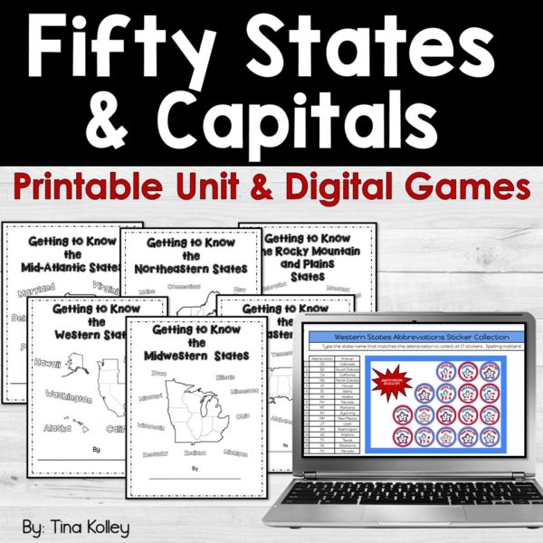 7 Fun Ways Teach the 50 States and Capitals - Teach With Tina
