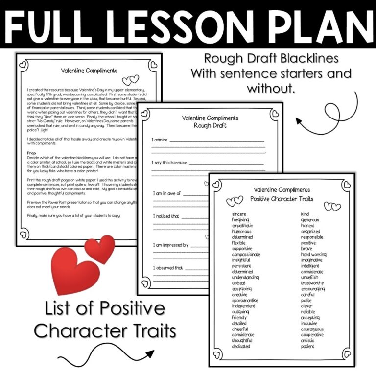 Valentine's Day Activities - Valentine's Day Compliments - Teach With Tina