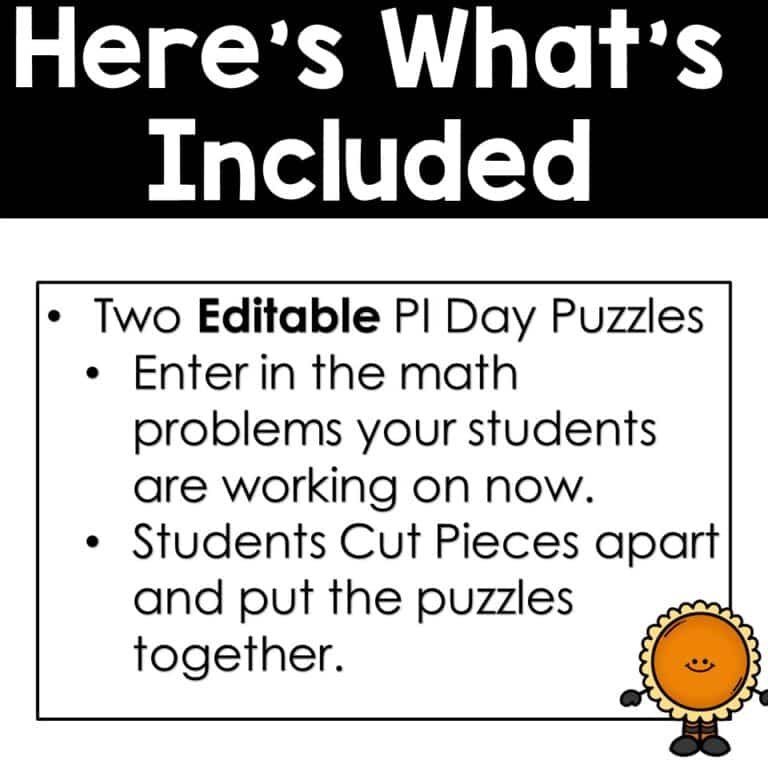 Pi Day Activities - Pi Day Puzzles - Editable - Teach With Tina