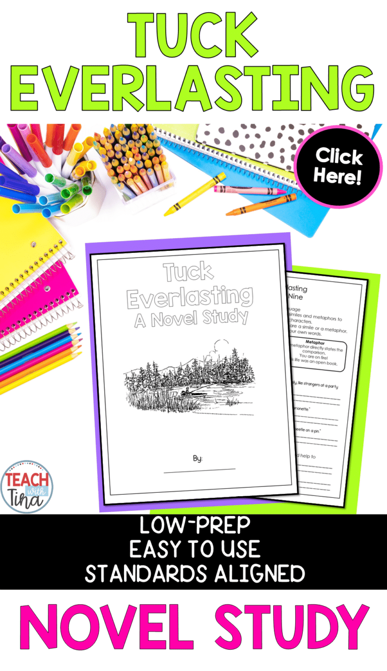 7 Tuck Everlasting Activities You Can Use Today - Teach With Tina
