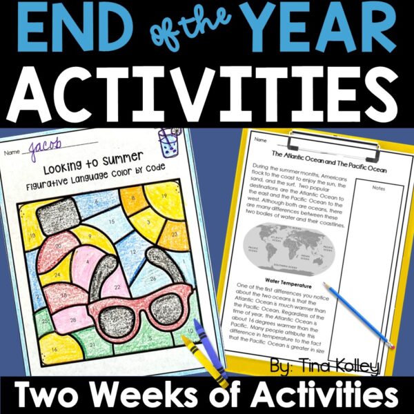End of the Year Activities - Teach With Tina