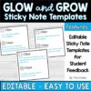 Glow and Grow Parent Conference Form - Teach With Tina