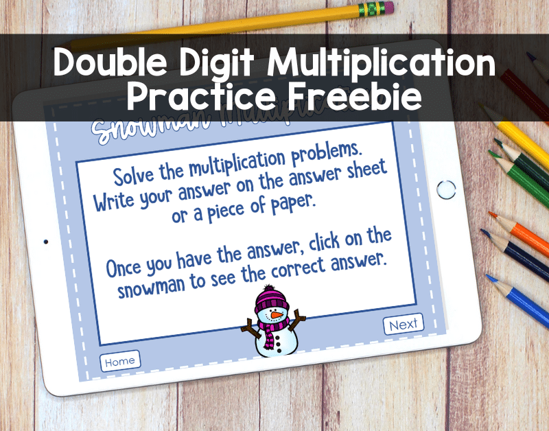 How to Add Excitement to Double Digit Multiplication Practice - Teach ...