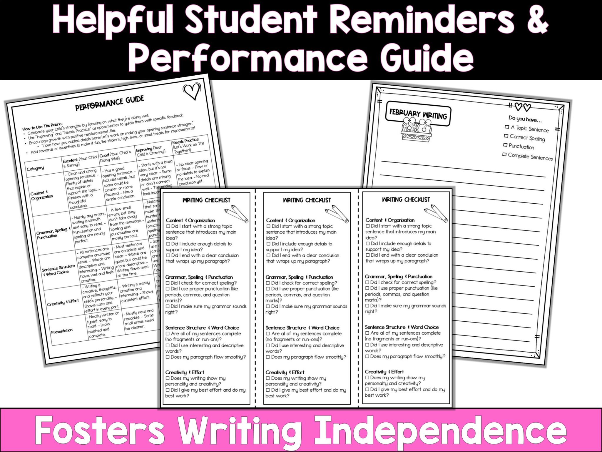 Writing Choice Boards for Homeschool - Writing Prompts for Kids ...