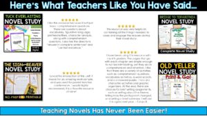5th Grade Novel Studies - Teach With Tina