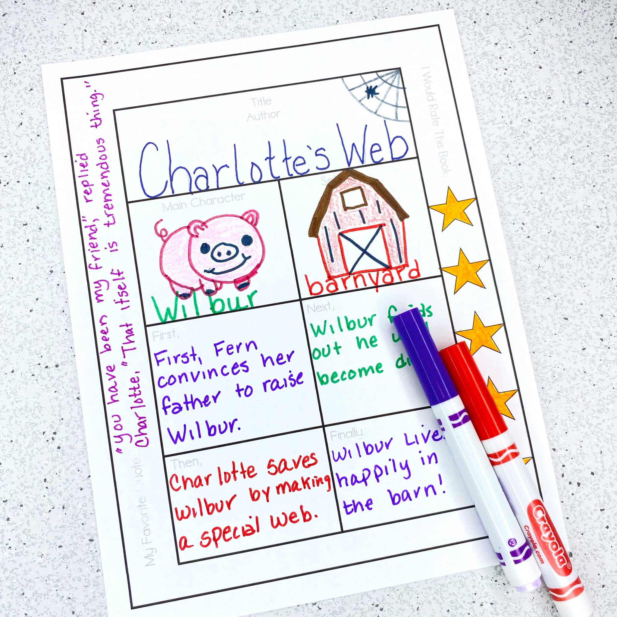 Easy Book Report Ideas for Upper Elementary - Teach With Tina